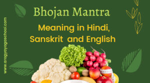 Bhojan Mantra Meaning in Hindi Mealtime Prayers English